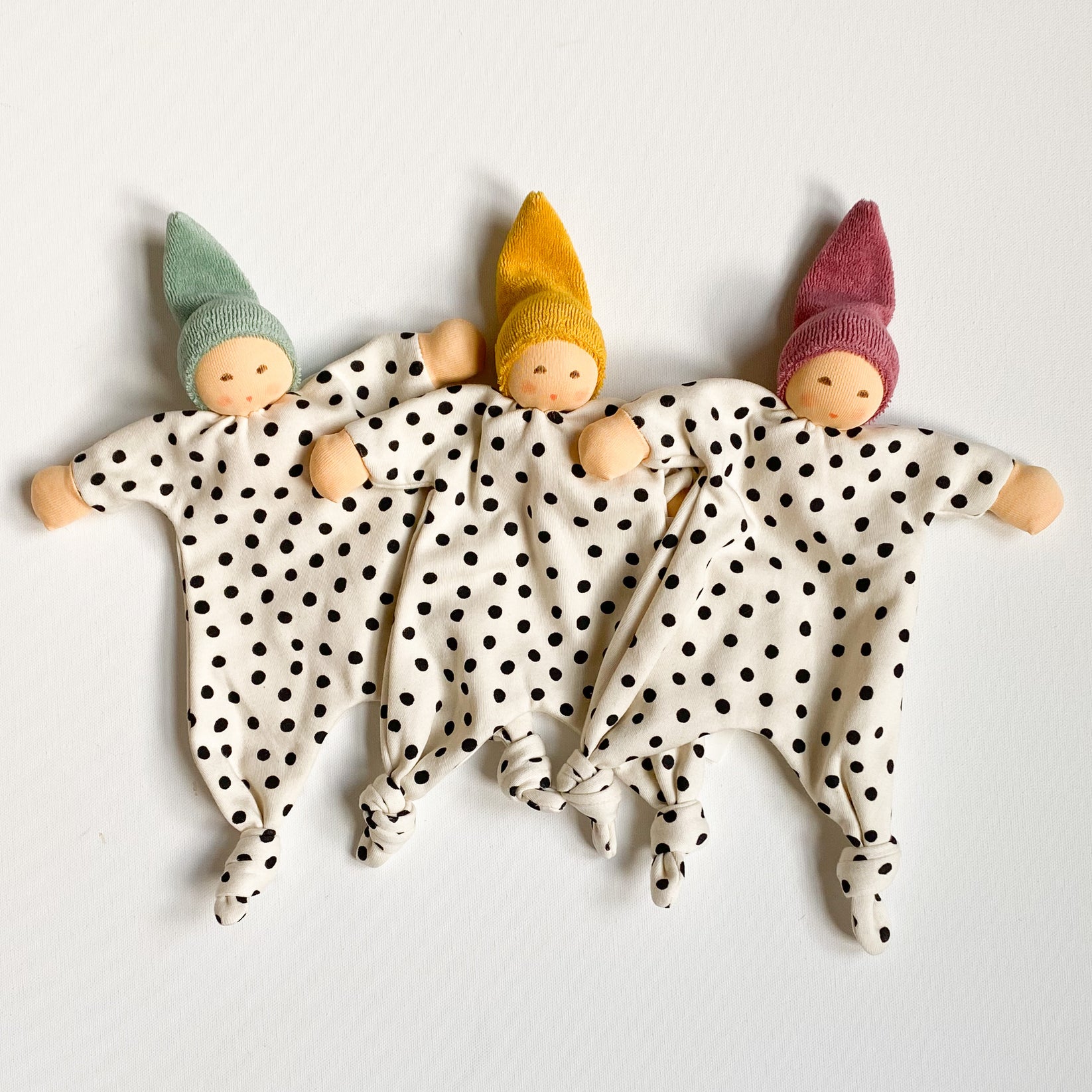 Nanchen Polka Dot Lovey Rattle – Good Mood Kids